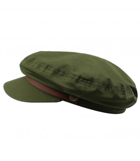 Brixton olive-green fisherman cap - Fiddler army Brixton : Headict