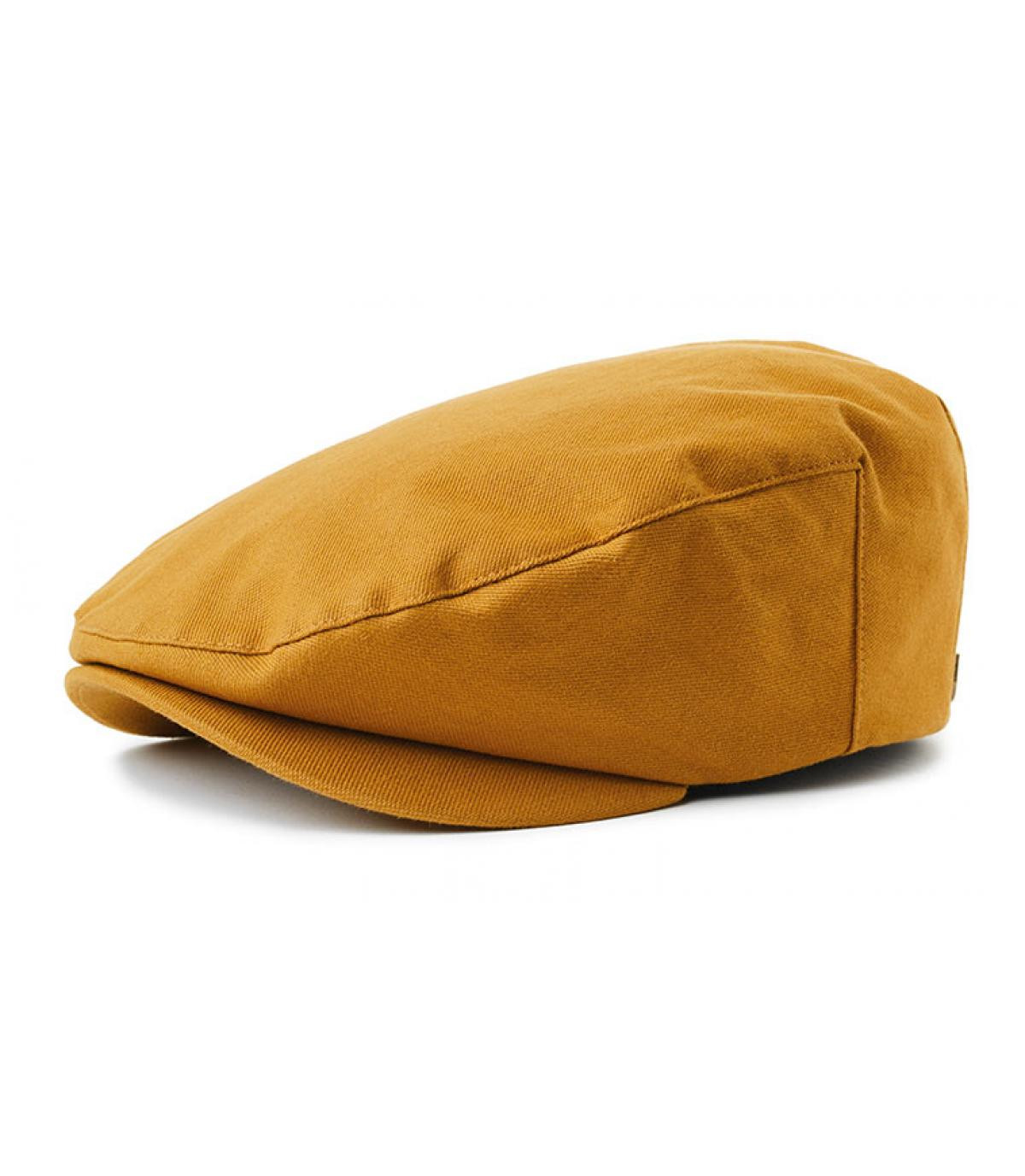 Brixton yellow flat cap - Barrel dark mustard Brixton : Headict
