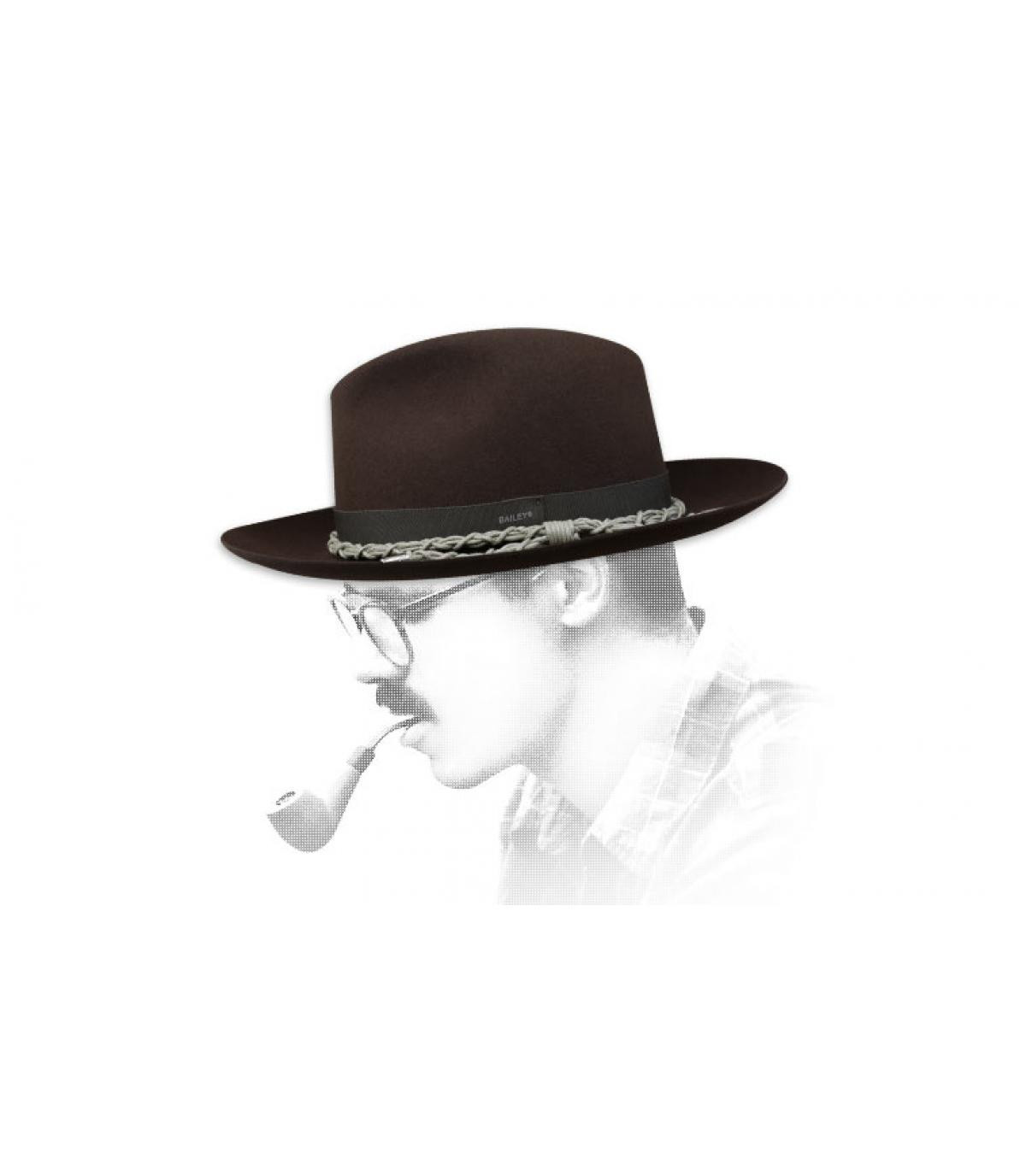 brown felt hat Bailey - Bartham chestnut Bailey : Headict